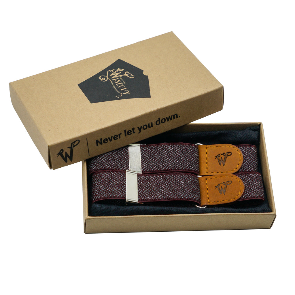 Sleeve Garters Slim Burgundy | Wiseguy Original